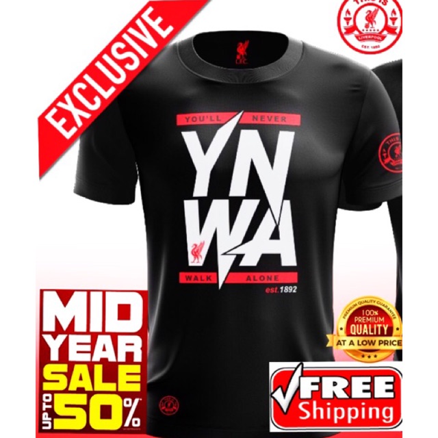 🔥Fans Edition‼️ Black Graphic T-Shirt Liverpool “YNWA” Fans Edition🔥 ...