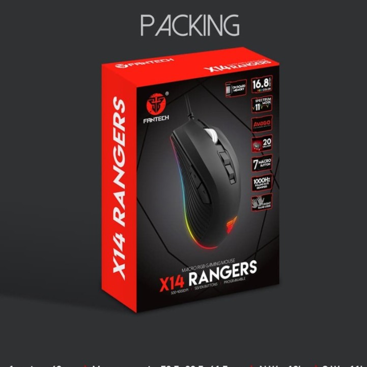 Fantech X12 Cyber Gaming Mouse | Shopee Malaysia