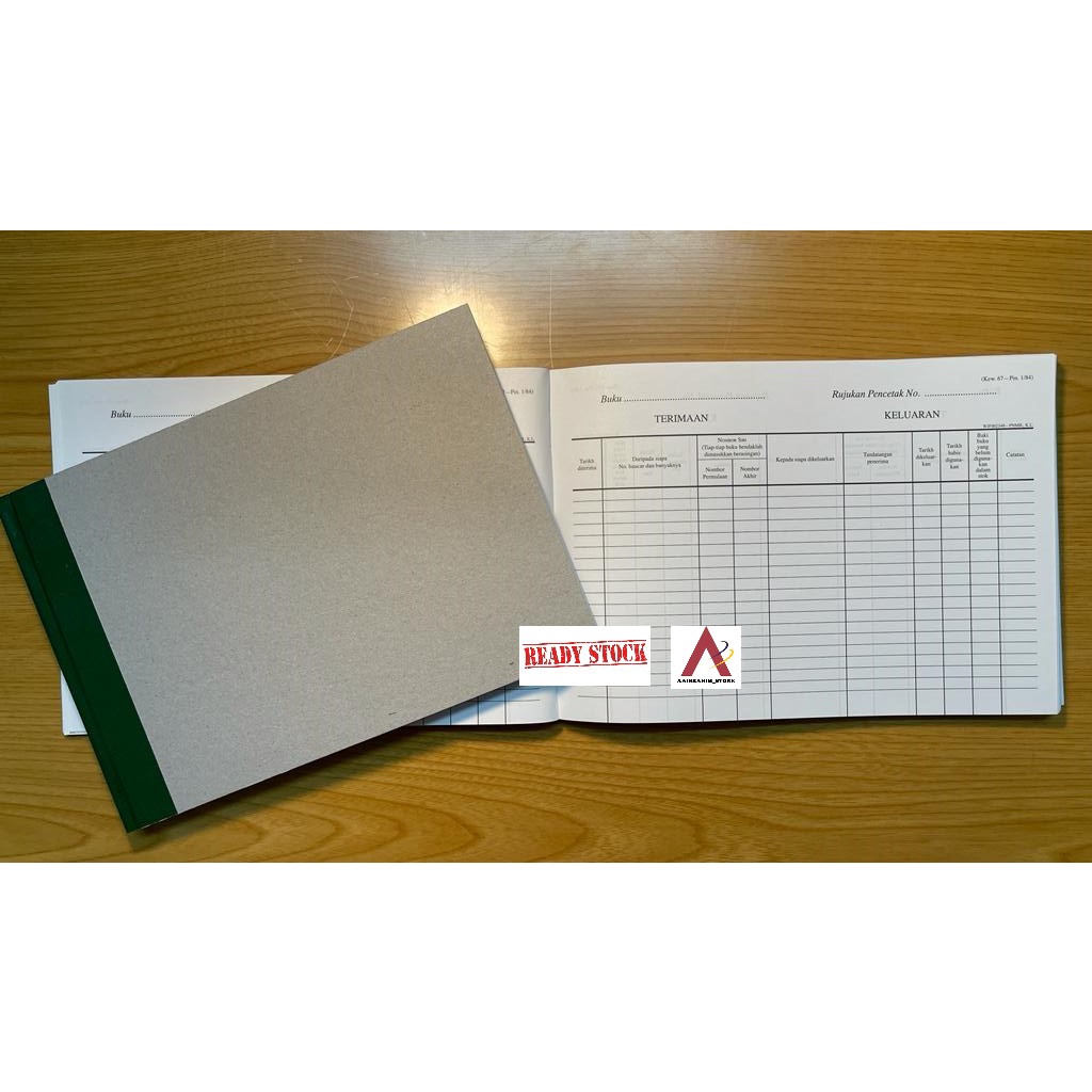 KEW 67 - BUKU KAUNTERFOIL KIRA-KIRA STOK KEGUNAAN SEKOLAH / PEJABAT ...