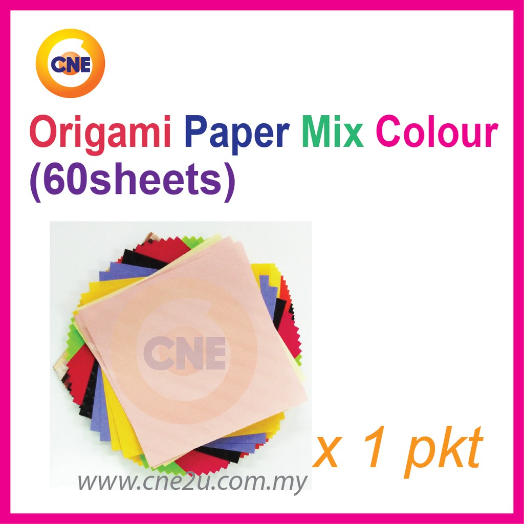 60 pcs Origami Paper Single Side Color Papers Kids Handmade (Art Craft ...