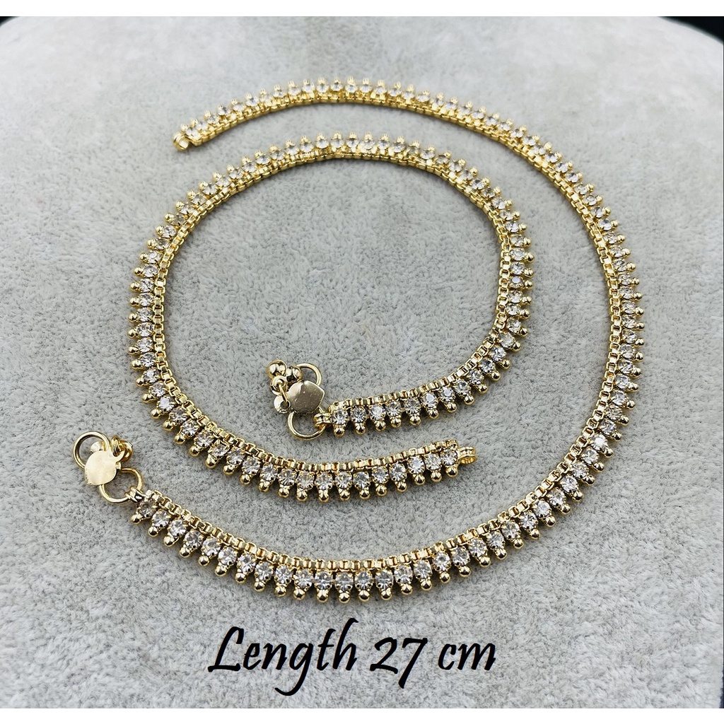 Traditional Golden Ethnic Antique Anklet/ Kolusu / Payal | Shopee Malaysia