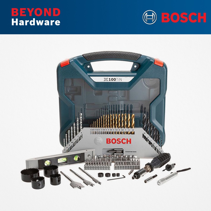 BOSCH 100pcs X-line Titanium Set For Wood, Masonry and Metal ...