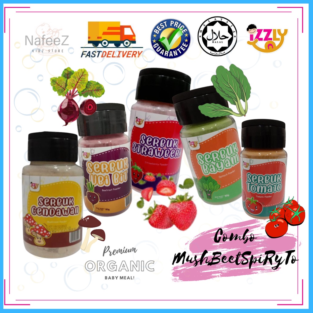 Izzly Serbuk Perasa Organik Tanpa Garam Gula Pengawet Bayam Spinach ...