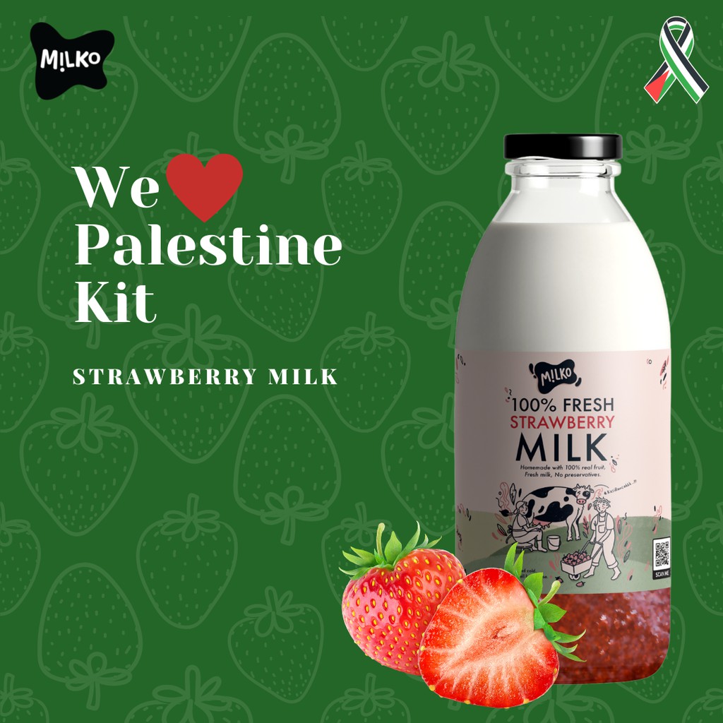 MILKO Korean Strawberry Milk (4X 250ml) free cooler box | Shopee Malaysia