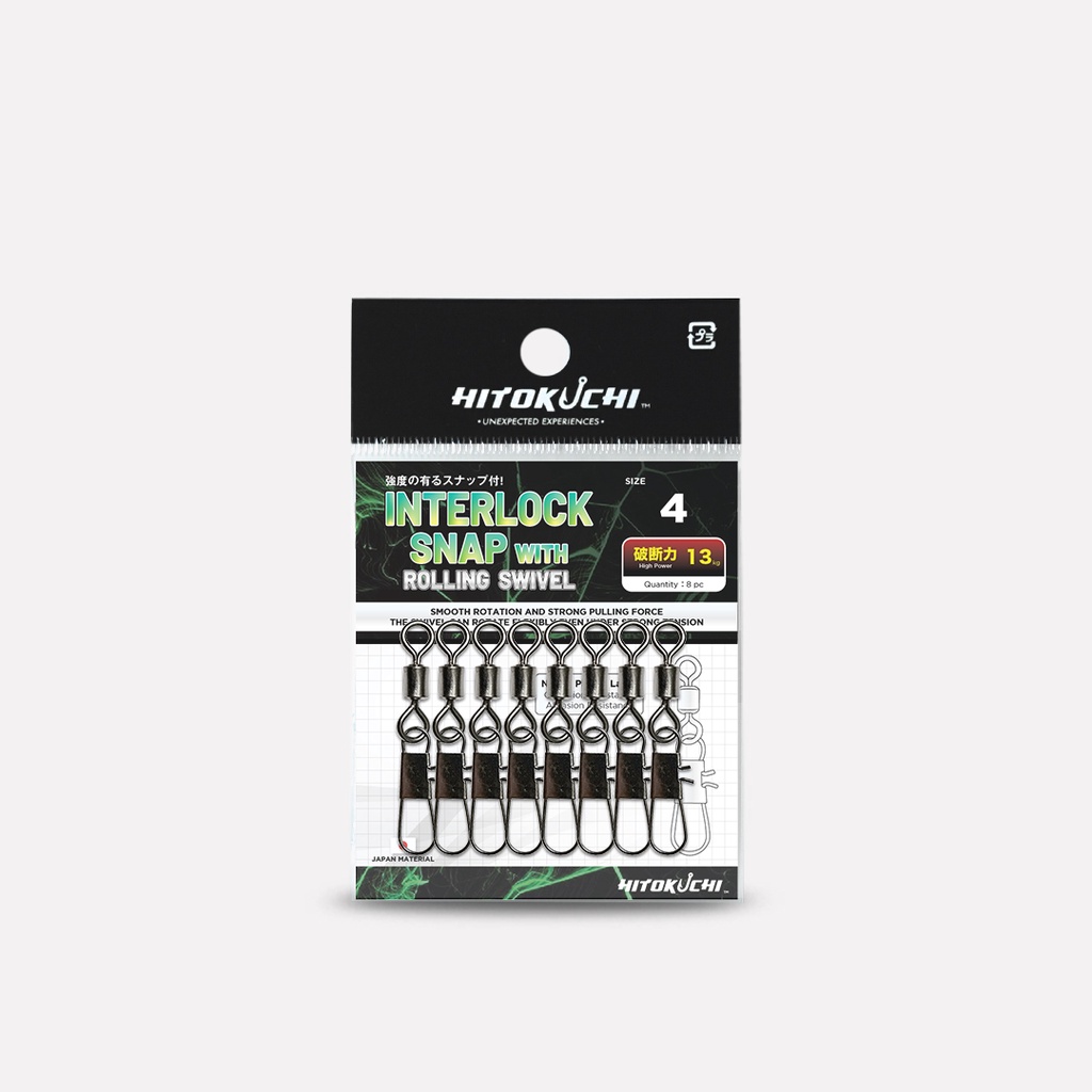 Hitokuchi Interlock Snap With Rolling Swivel | Pin Pancing | Kili ...