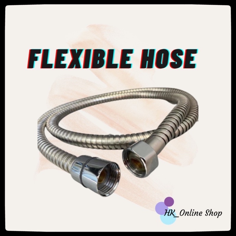 Shower / Hand Bidet Spray Flexible Hose ( 1.2Mtr / 1.5 Mtr ) | Shopee ...