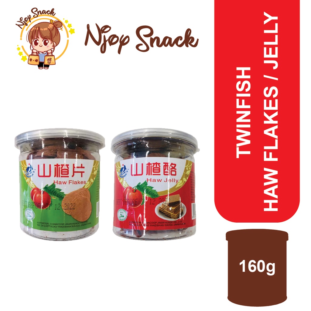160g TWINFISH HAW FLAKES / HAW JELLY 罐装山楂片 / 罐装山楂酪 | Shopee Malaysia