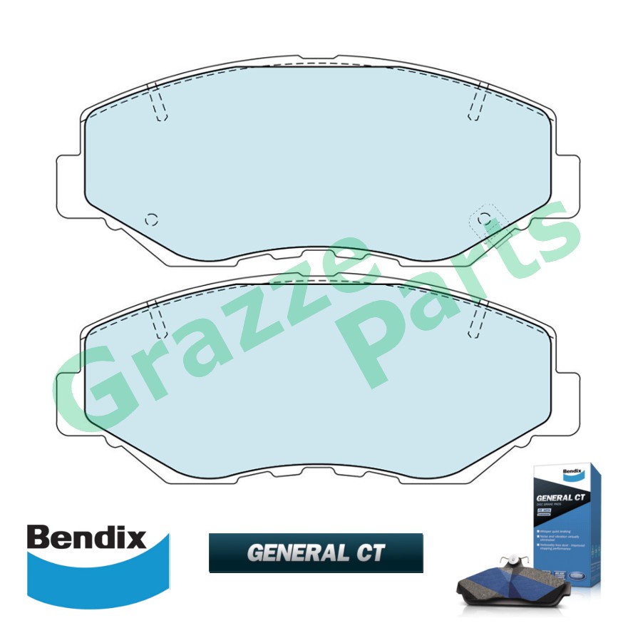 Bendix General CT Disc Brake Pad Front for DB1481 - Honda CRV S9A RD5 RD6 RD7 | Shopee Malaysia