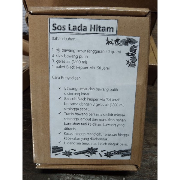 Black Pepper Sauce Mix, campuran serbuk sos lada hitam | Shopee Malaysia