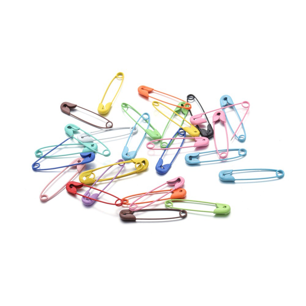 20 pcs Safety Pin Hijab Brooch Pin Baby Pin Lampin Bayi Travel Pin Box ...