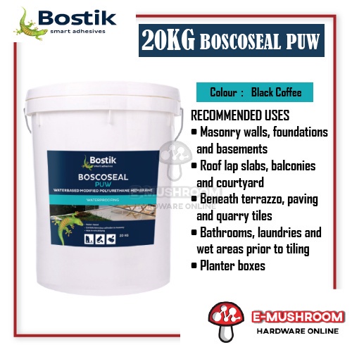20KG Bostik Boscoseal PUW Water Based Modified PU Waterproofing ...