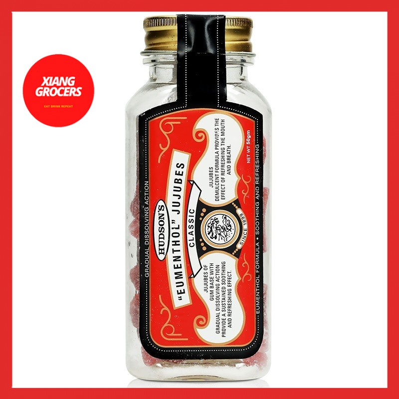 Hudson's Eumenthol Jujubes Classic 50g - Bottle | Shopee Malaysia