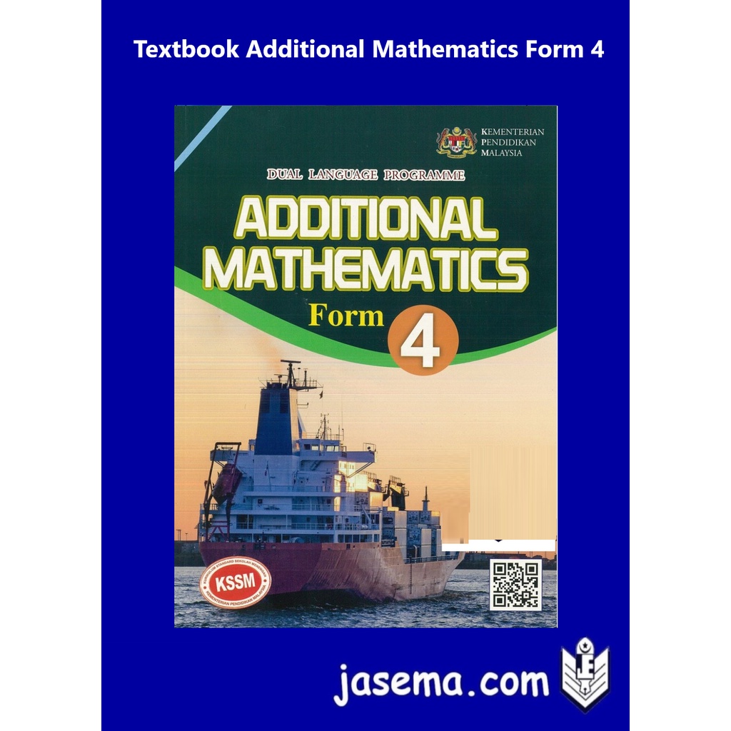Textbook Additional Mathematics Form 4 - DLP | Shopee Malaysia
