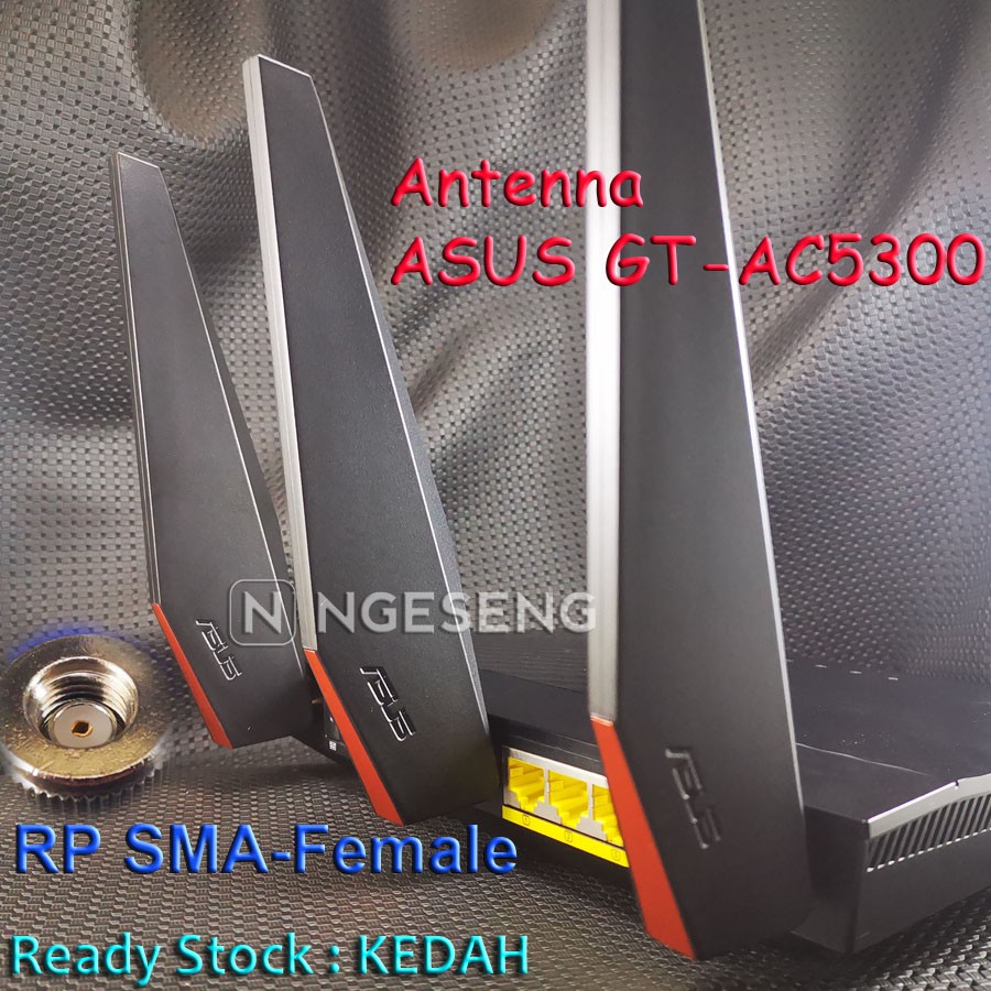 12Dbi, ORIGINAL GT-AC5300 ASUS Antenna 2.4G/5G dual-frequency SMA ...
