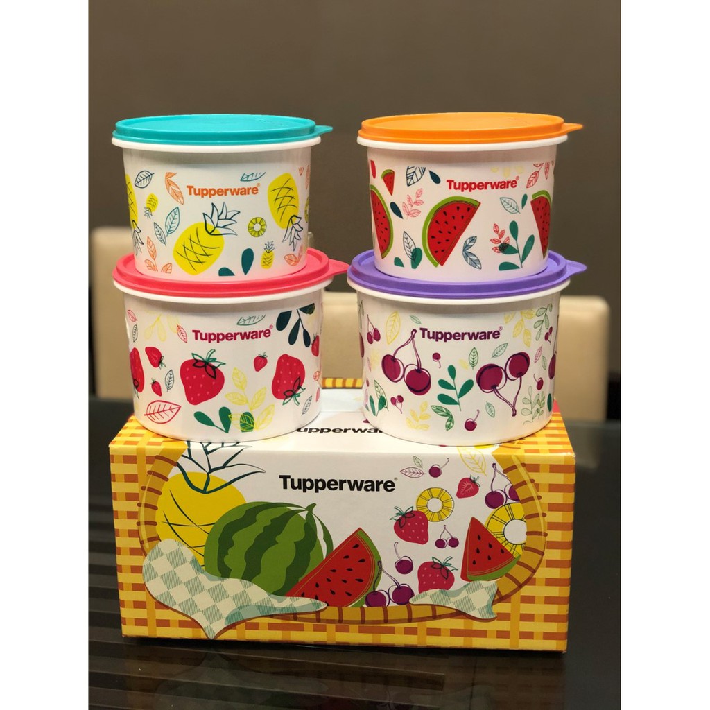 Tupperware Canister Set (Fruit Design) | Shopee Malaysia