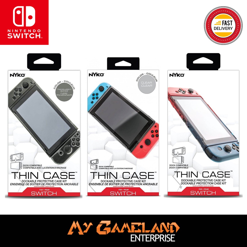 Nintendo Switch Nyko Thin Case (Include Tempered Glass Screen Protector ...