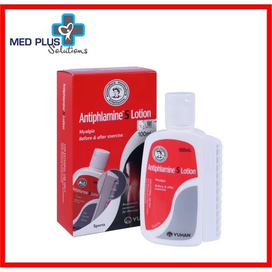 Antiphlamine S Lotion 100ml (Exp: 2/2026) (Myalgia, Before and after ...