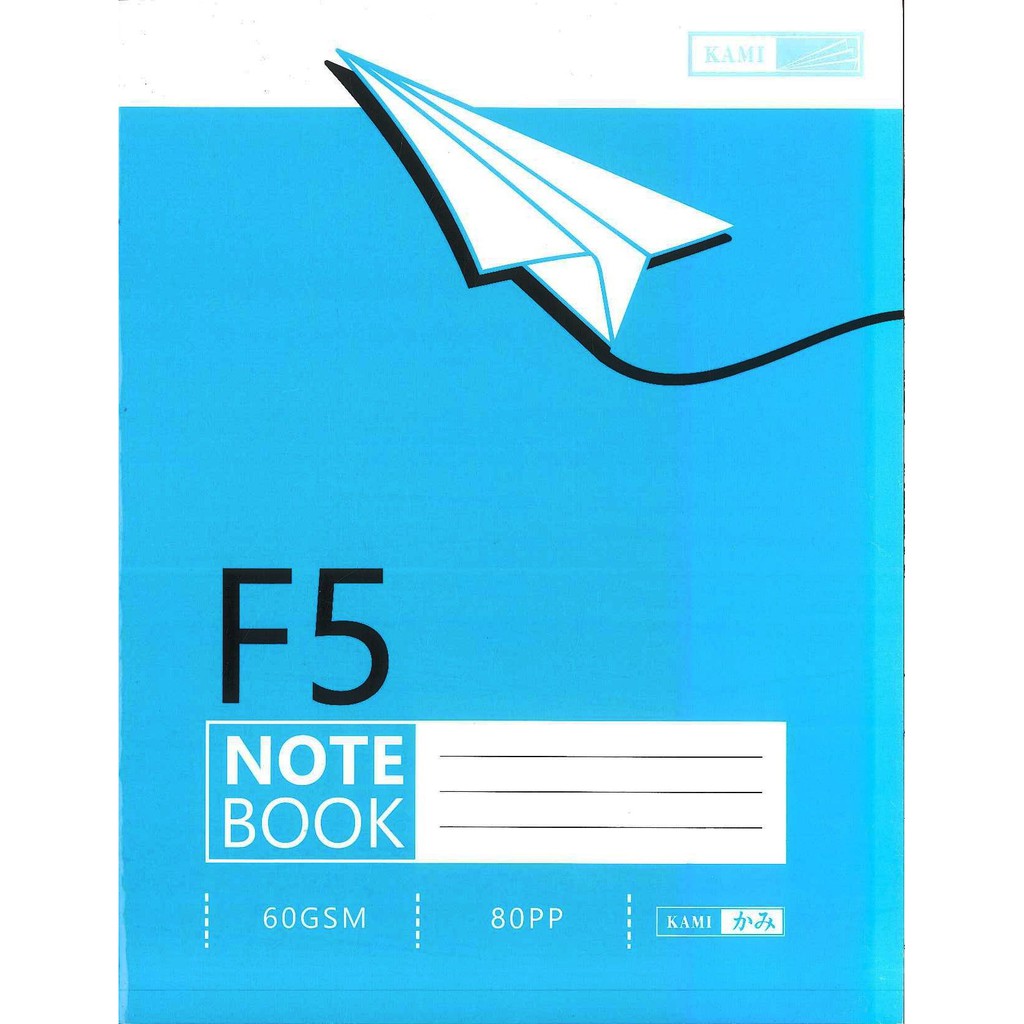 (Pack of 10) F5 80pg NoteBook Exercise Book soft cover Single Line ...
