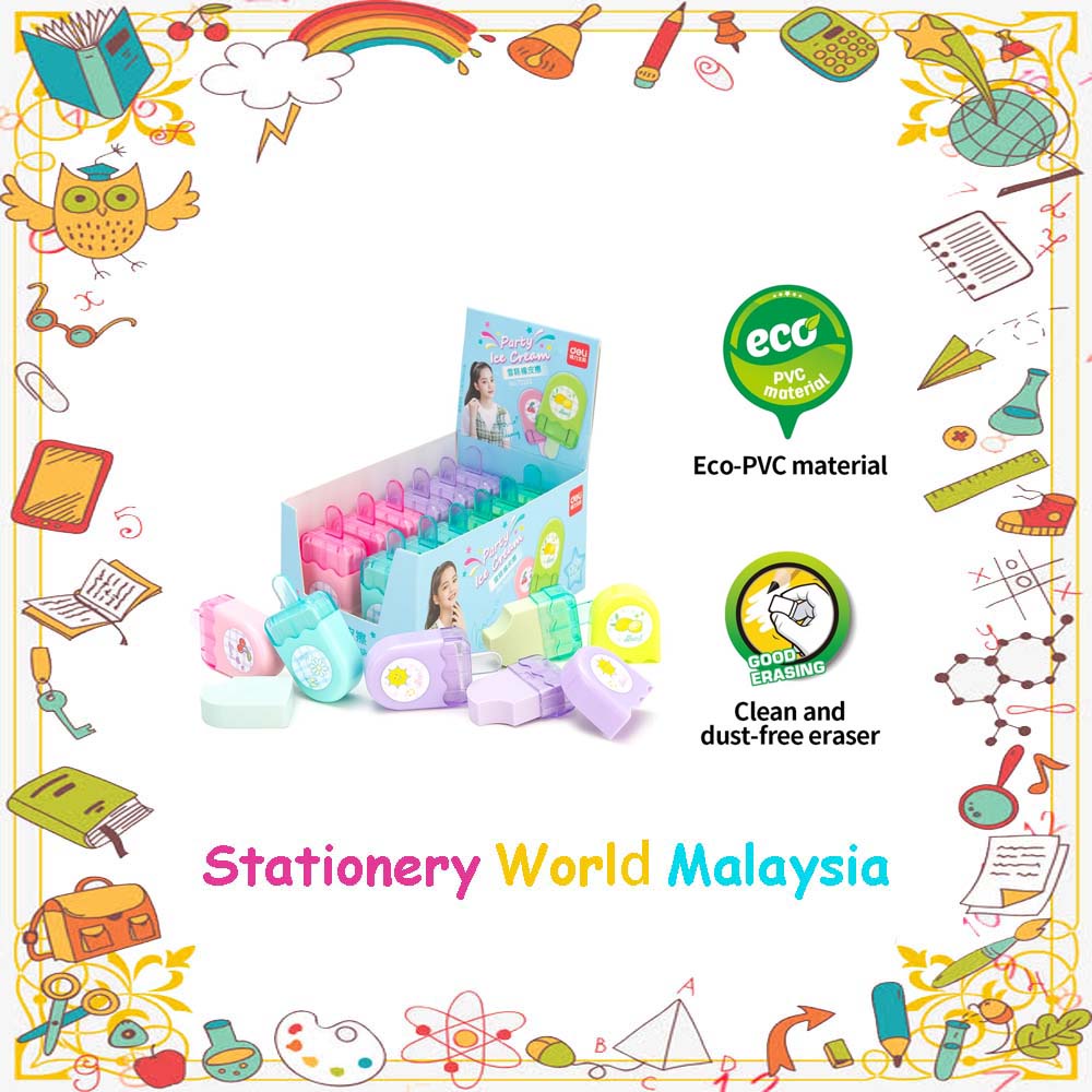 SWM Deli OuYang Nana Series Eraser Eco-PVC Material Pemadam 橡皮擦 [Per ...
