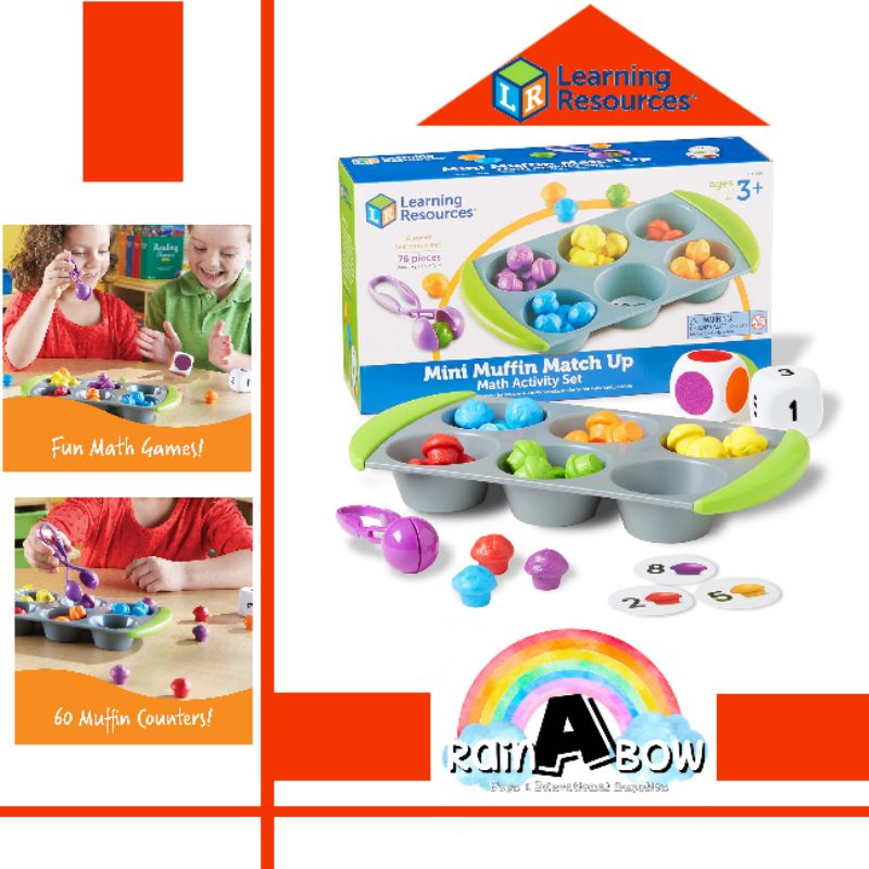 🛒 Learning Resources Mini Muffin Match Up Counting Colours Math Toy ...