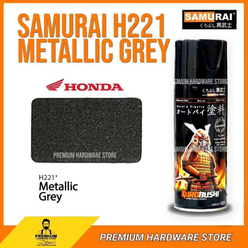 Samurai H221 Honda Metallic Grey Spray Paint 400ml | Shopee Malaysia