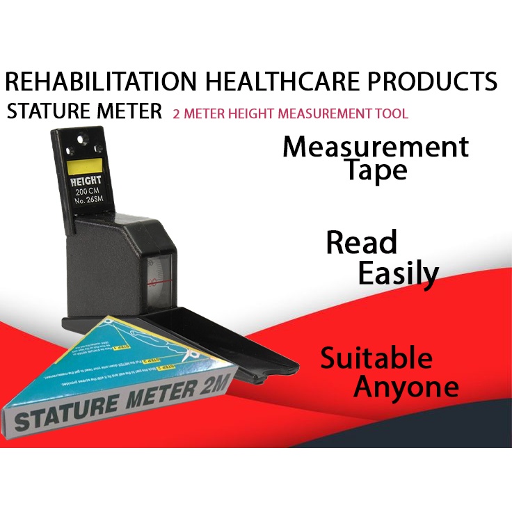 Stature Meter 2M Height Measurement Tool / Alat Ukur Tinggi 2M Meter ...