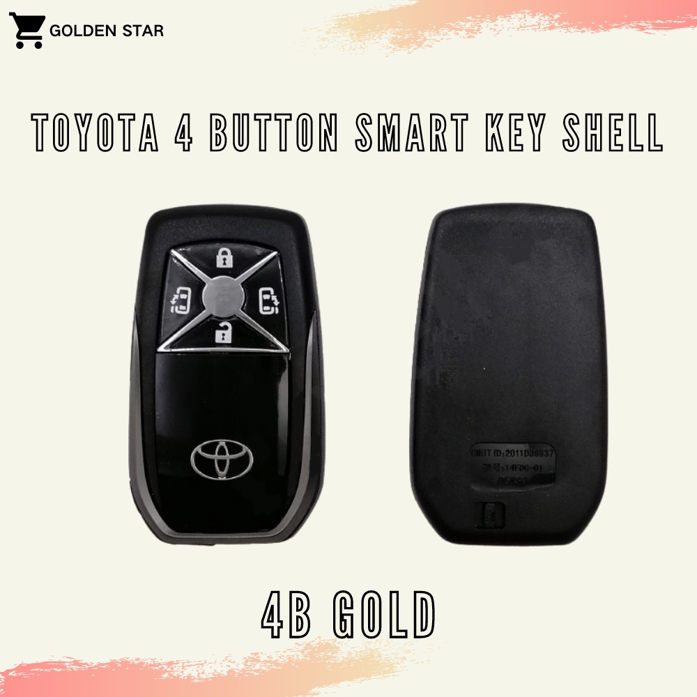 TOYOTA Modified 4 B Keyless entry casing for upgrading | 4 BUTTON ...
