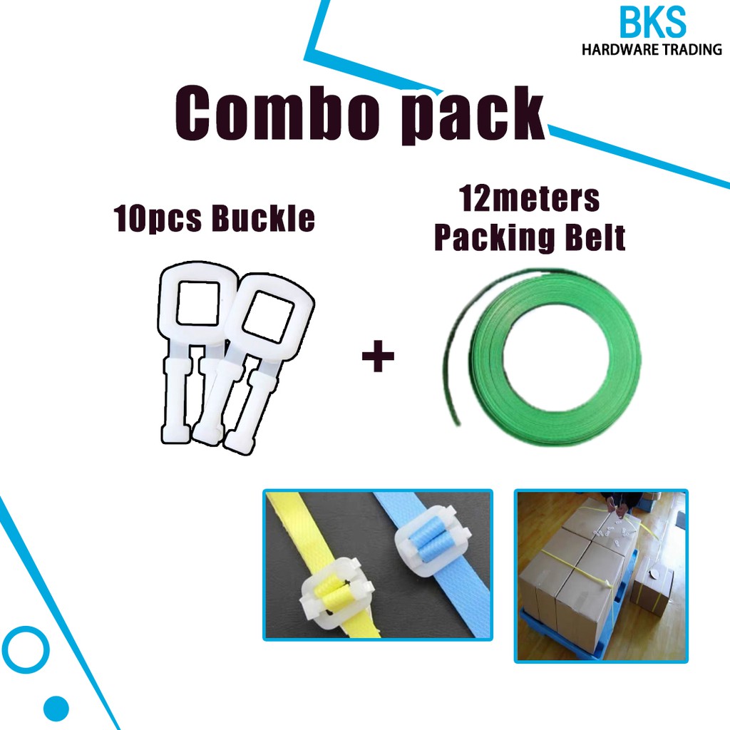 10pcs PP Plastic Buckle + 12meters PP Packing Belt | Strapping band ...