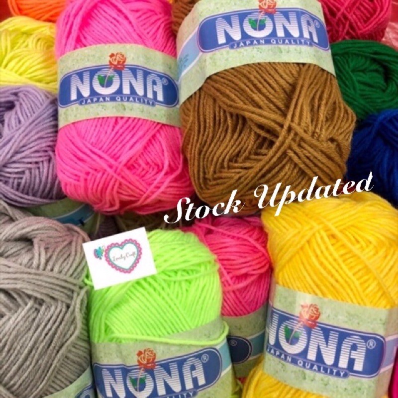 Benang Nona M 40gram Benang Kait Benang Bulu Kambing Crochet Yarn Wool ...