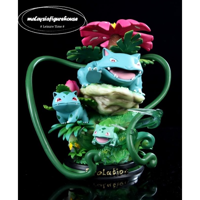 🔥READY STOCK🔥25CM POKEMON ANIME BULBASAUR EVOLUTION LIGHT UP ACTION ...