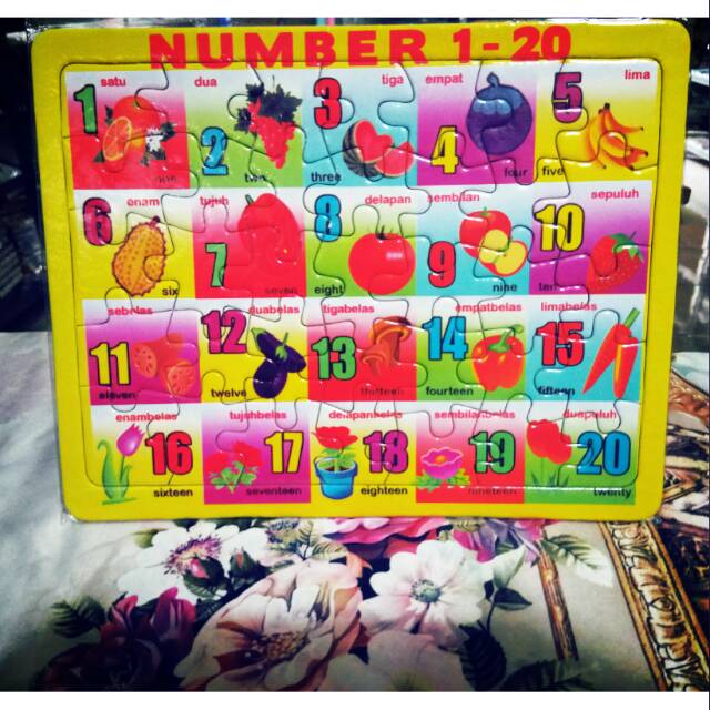 Cardboard Number Puzzle | Shopee Malaysia