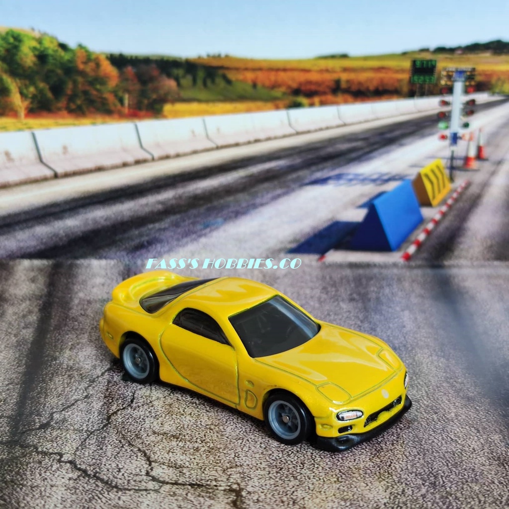 *L-A HOT WHEELS™ PREMIUM STREET TUNERS 95' MAZDA RX-7 YELLOW RX7 JDM ...