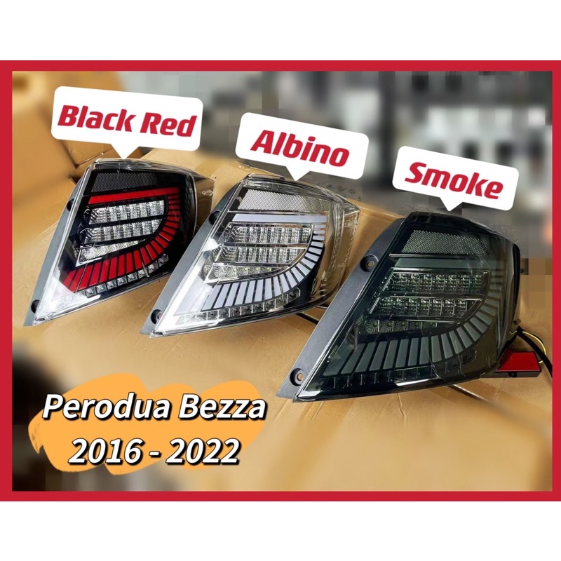 (Ready Stock) PERODUA BEZZA 2016-2022 DRAGON LED TAILLAMP TAILLIGHTS ...