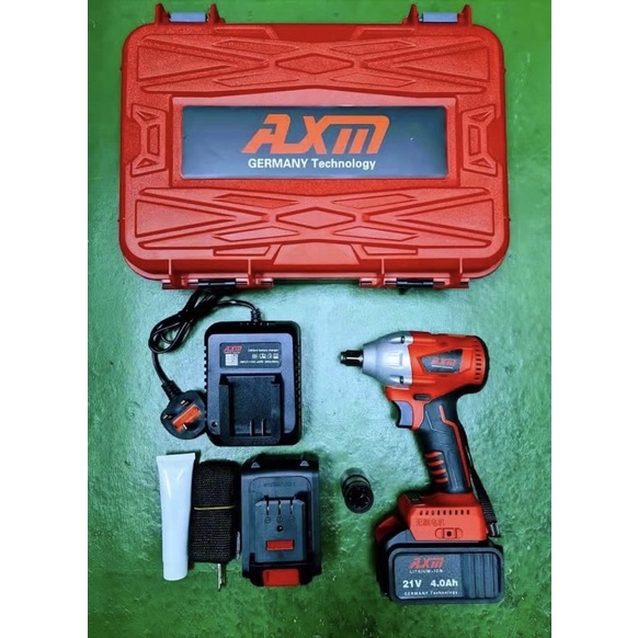 AXM AXIW350 350N.M BRUSHLESS CORDLESS IMPACT WRENCH DRILL TOOL GUN HEAVY DUTY RECHARGEABLE ...