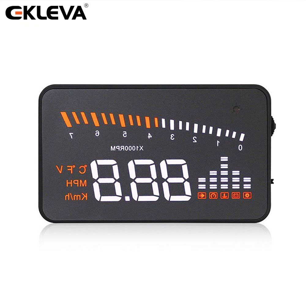 Ekleva Car Hud OBD II Head-Up Display Overspeed Warning System X5 ...