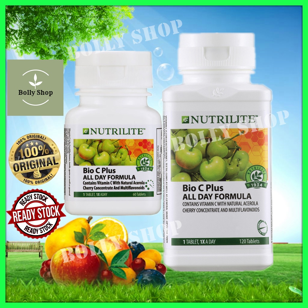 (READY STOCK) AMWAY Nutrilite Bio C Plus All Day Formula -120 Tab or 60 ...