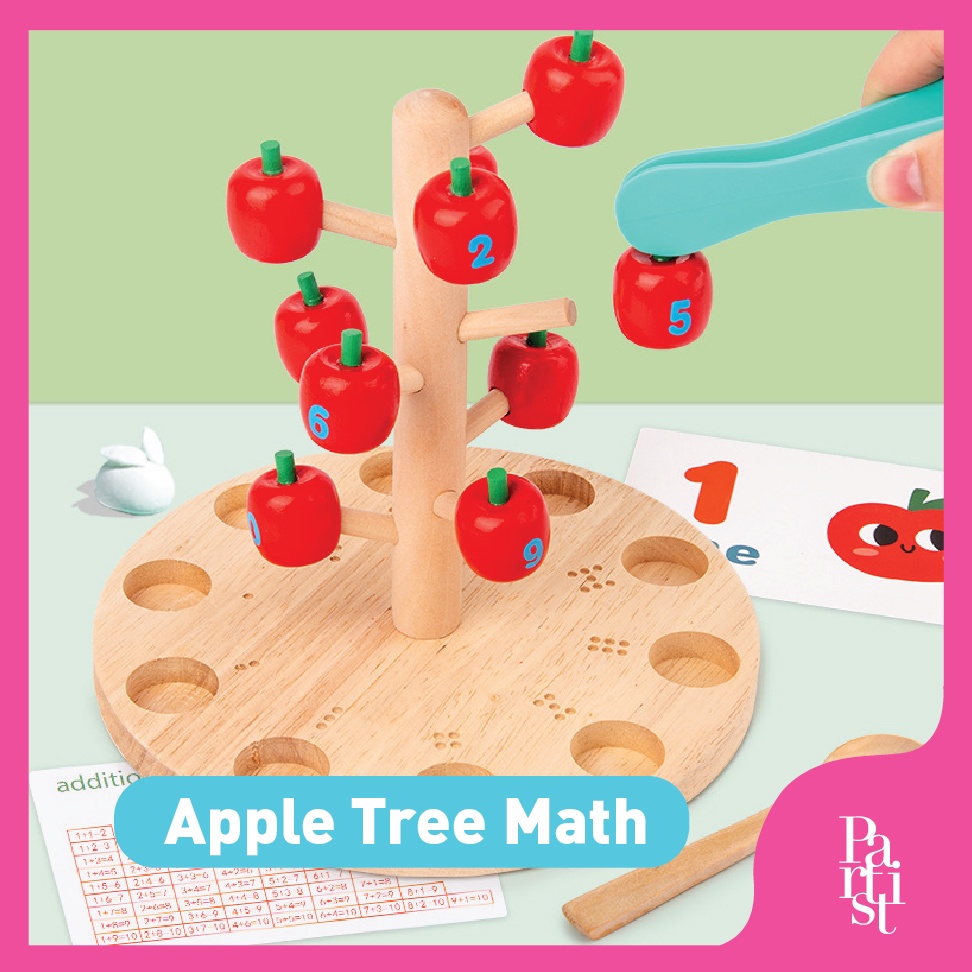 Montessori Numeric Matching Puzzle/ Fun Picking Apple Tree Digital ...