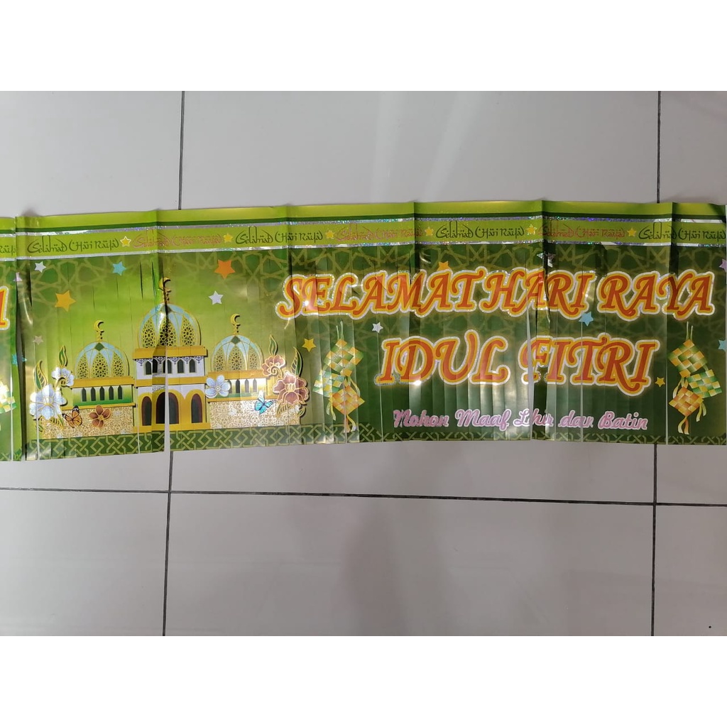 HOORAY! RAYA BANNER HIASAN GANTUNG RAYA PELITA MASJID SELAMAT HARI RAYA ...
