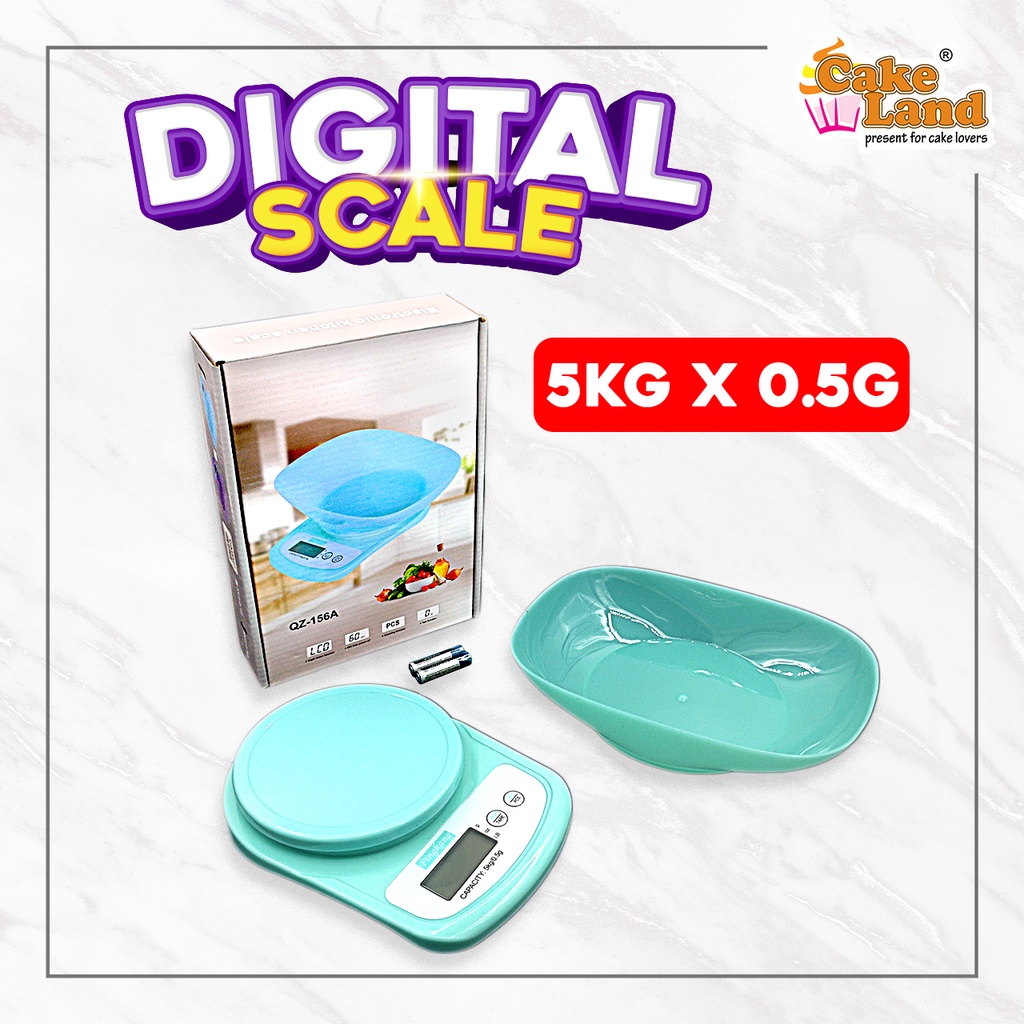 CAKE LAND Electronic Kitchen Scale (5kg x 0.5g) | Shopee Malaysia