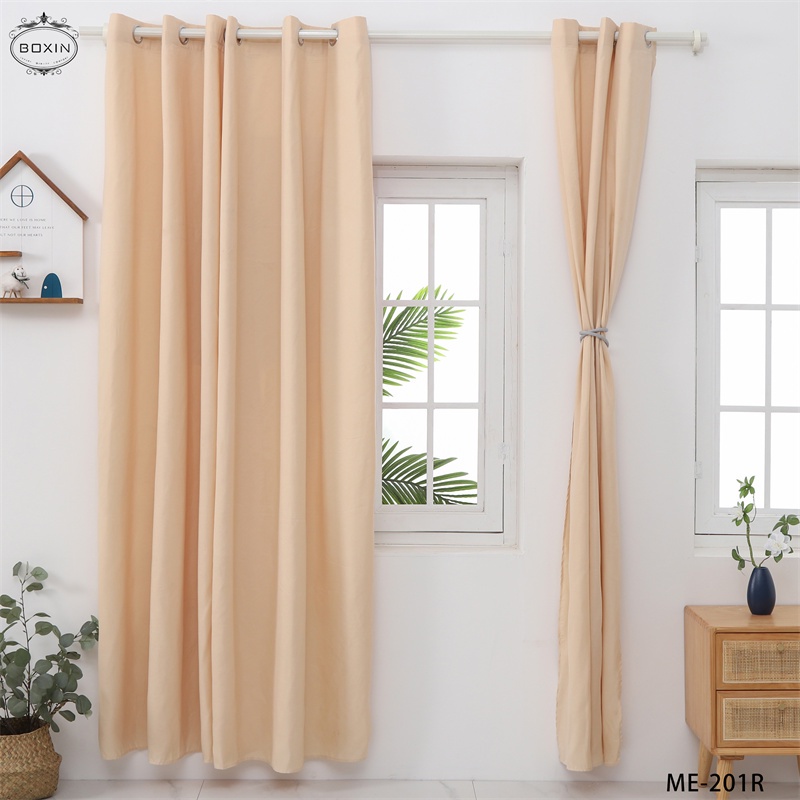 Ring Type Modern Langsir Curtain Semi Blackout Langsir Pintu Door ...
