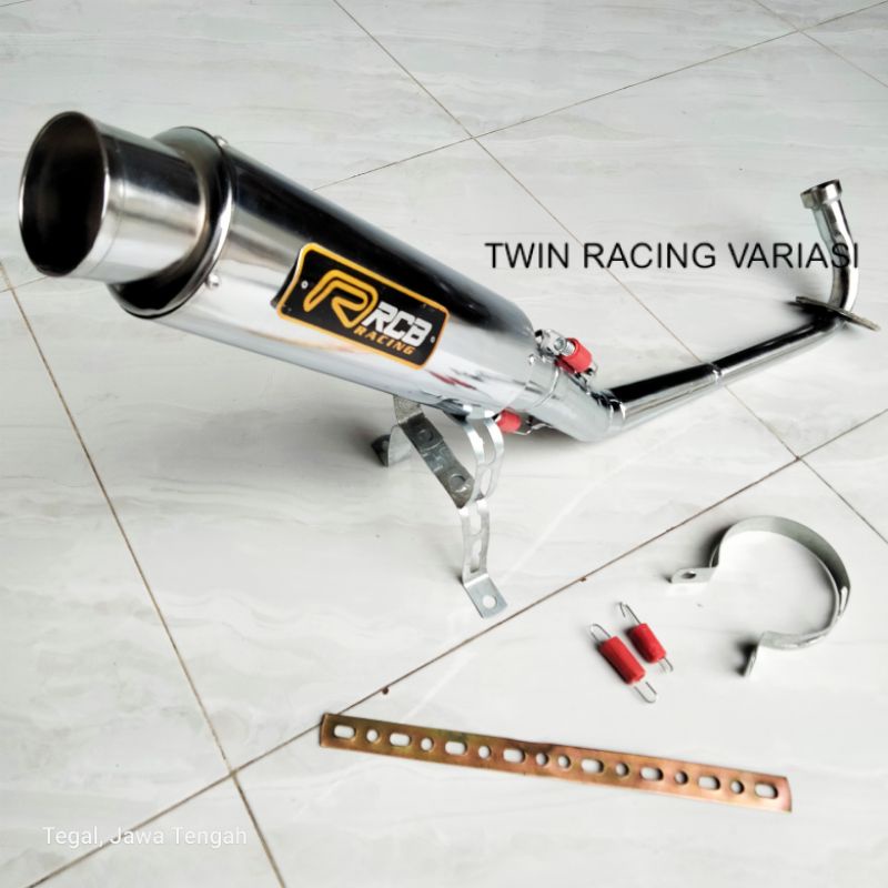 RCB Full Chrome Racing Exhaust For Yamaha EGO All Series (EGO/ EGO S ...