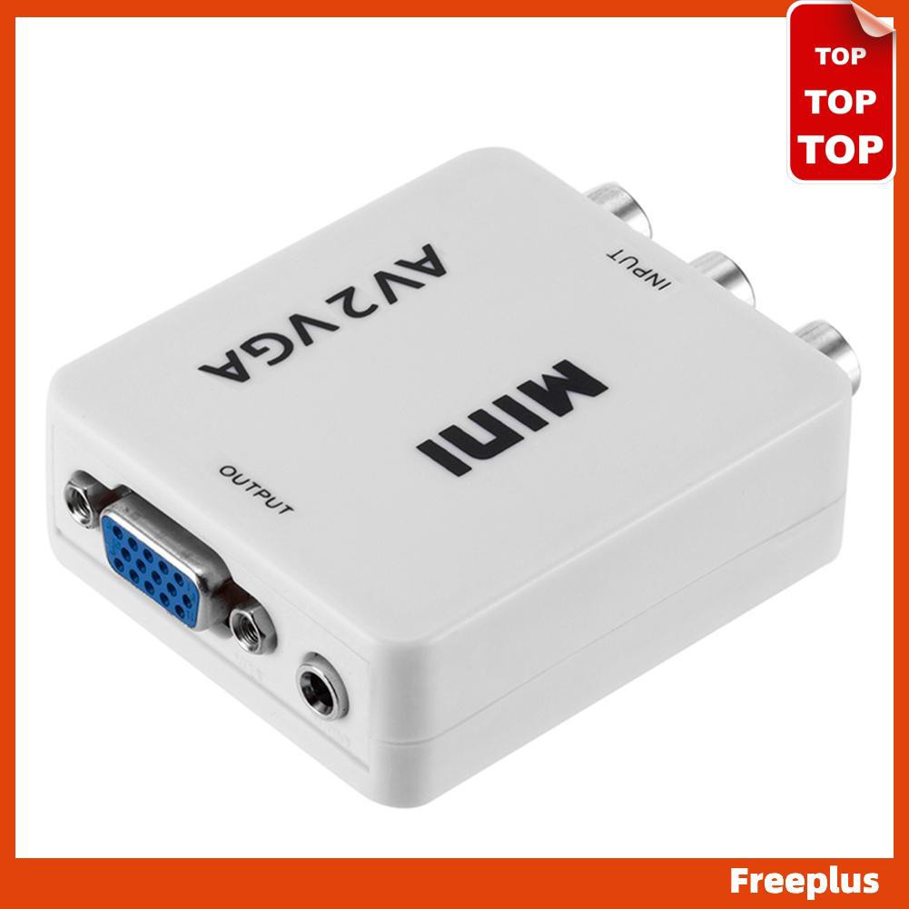 Freeplus. Mini HD AV2VGA Video Converter Box AV RCA CVBS to VGA Video ...
