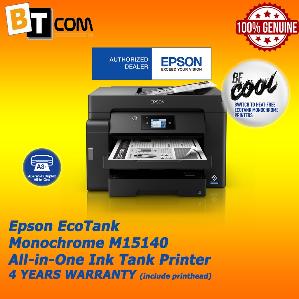 (PRE-ORDER 14DAYS) Epson EcoTank Monochrome M15140 A3 Wi-Fi All-in-One ...