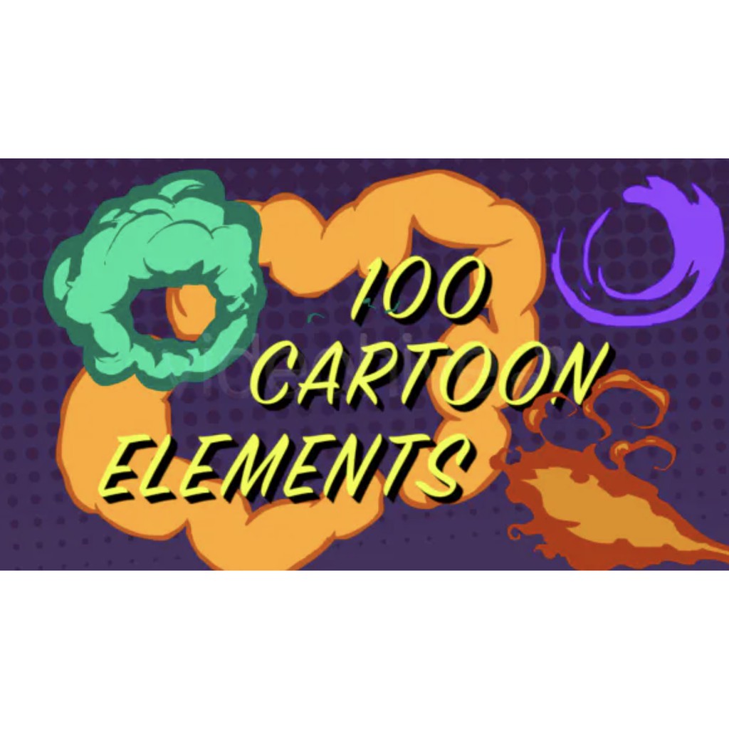 AE 16 AE Template 100 Cartoon Elements | Shopee Malaysia