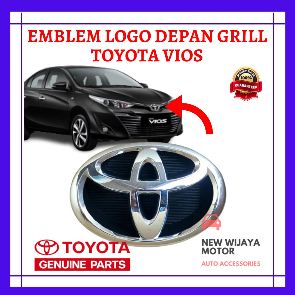 Toyota VIOS ORIGINAL Front LOGO EMBLEM | Shopee Malaysia