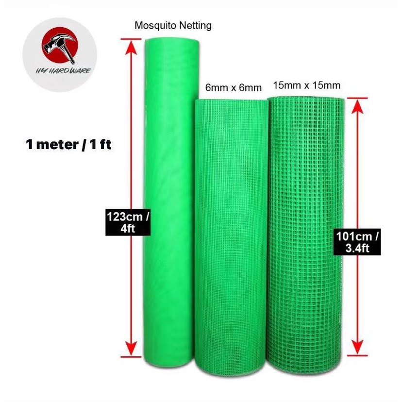 Harang Kuching Masuk Jaring Pagar METER(PVC Net Plastic Gate Guard ...