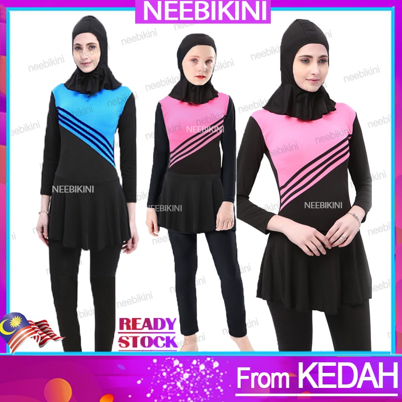 W33 baju renang wanita Muslimah baju Muslimah woman swimming suit women ...