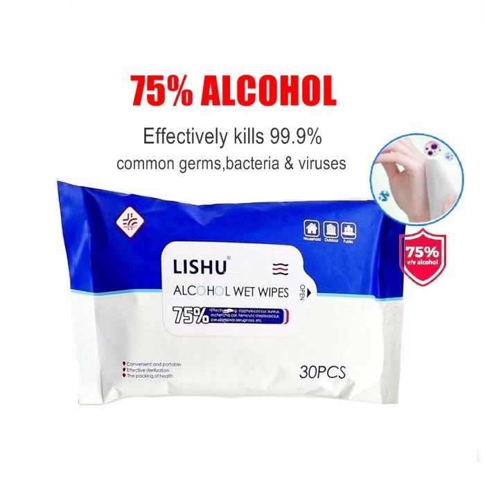 💥Ready Stock💥Tisu Antibakteria | 75% Alcohol Moist Wipes Disposable ...
