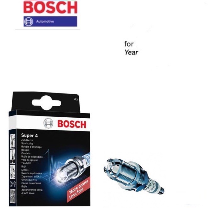 Bosch Super 4 Spark Plug 0242132501 (YR78X) - Perodua Myvi 07y (per set) | Shopee Malaysia