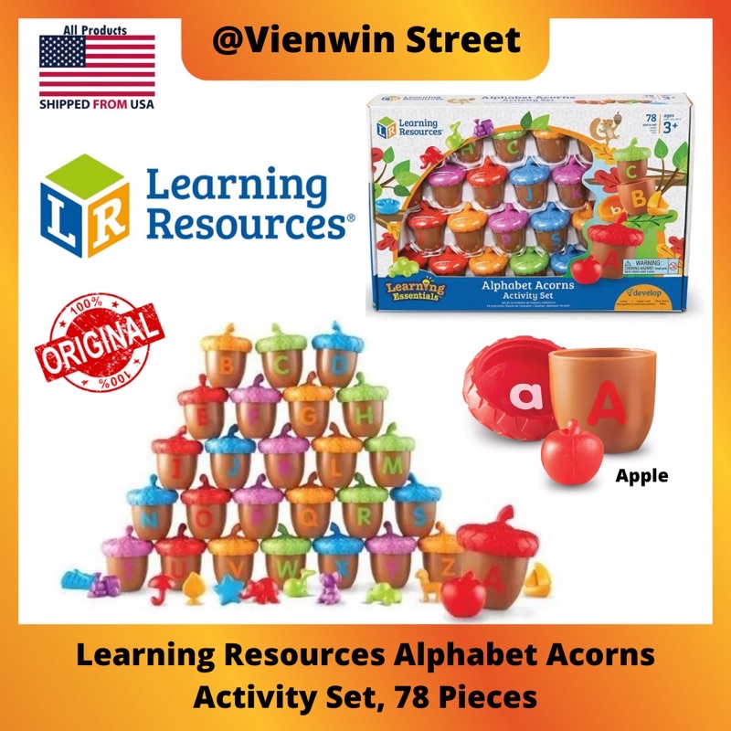 Learning Resources Alphabet Acorns Activity Set, 78 Pieces | # leapfrog ...
